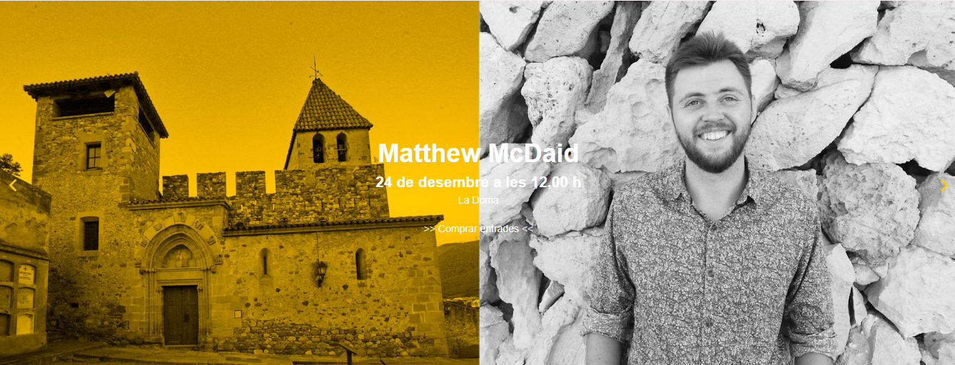 Concierto de Matthew McDaid en la Doma | Visita La Garriga
